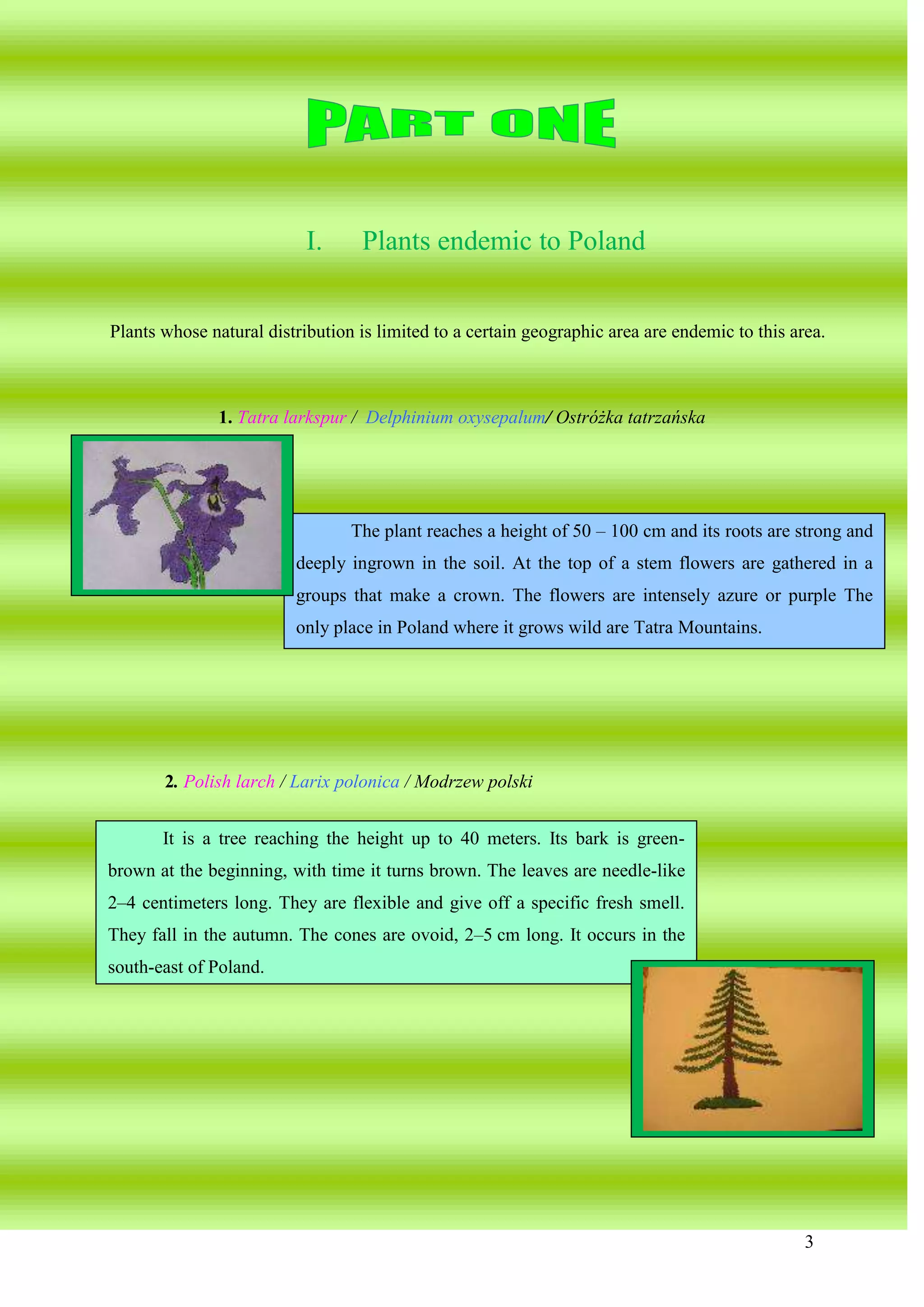 Plants of Poland | DOC | Gardening | Home & Garden