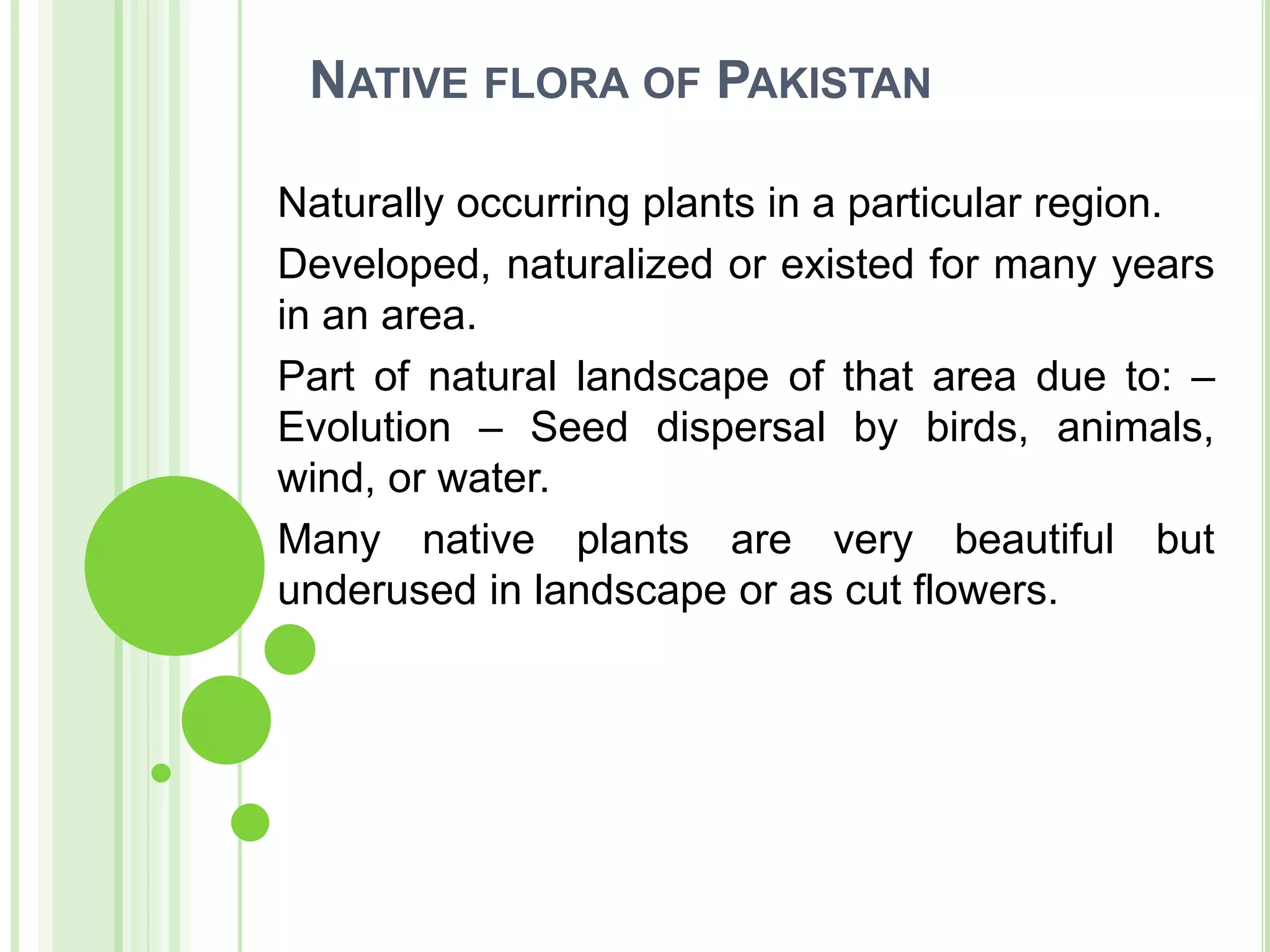 Plants,Tress,Shrubs and Flowers of Pakistan | PPTX