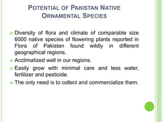 Plants,Tress,Shrubs and Flowers of Pakistan | PPTX