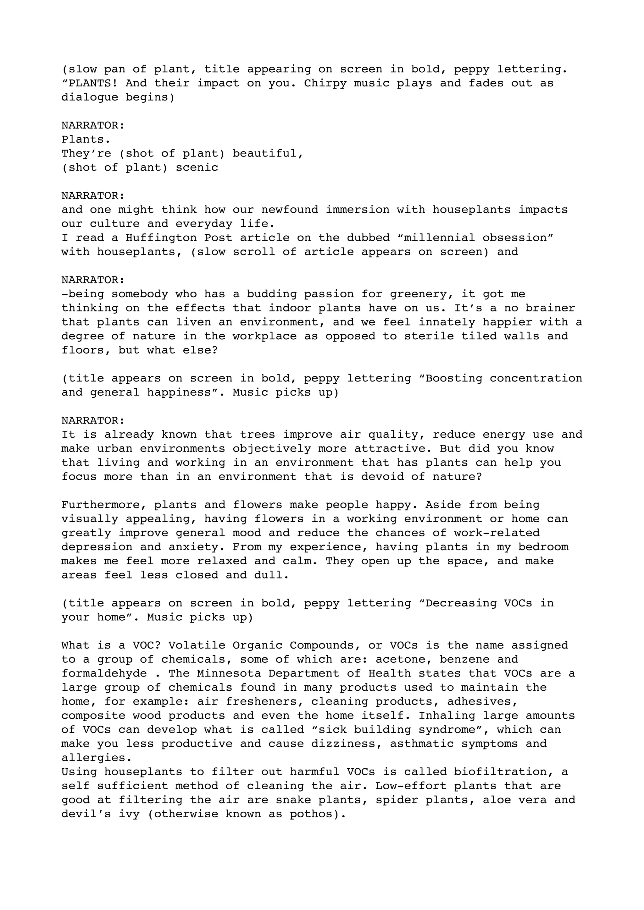 Plants script | PDF