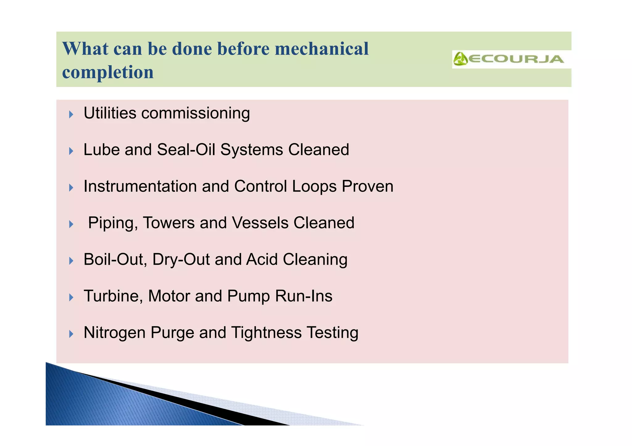 World Class Manufacturing:Plant Start Up and Commissioning Procedure | PDF