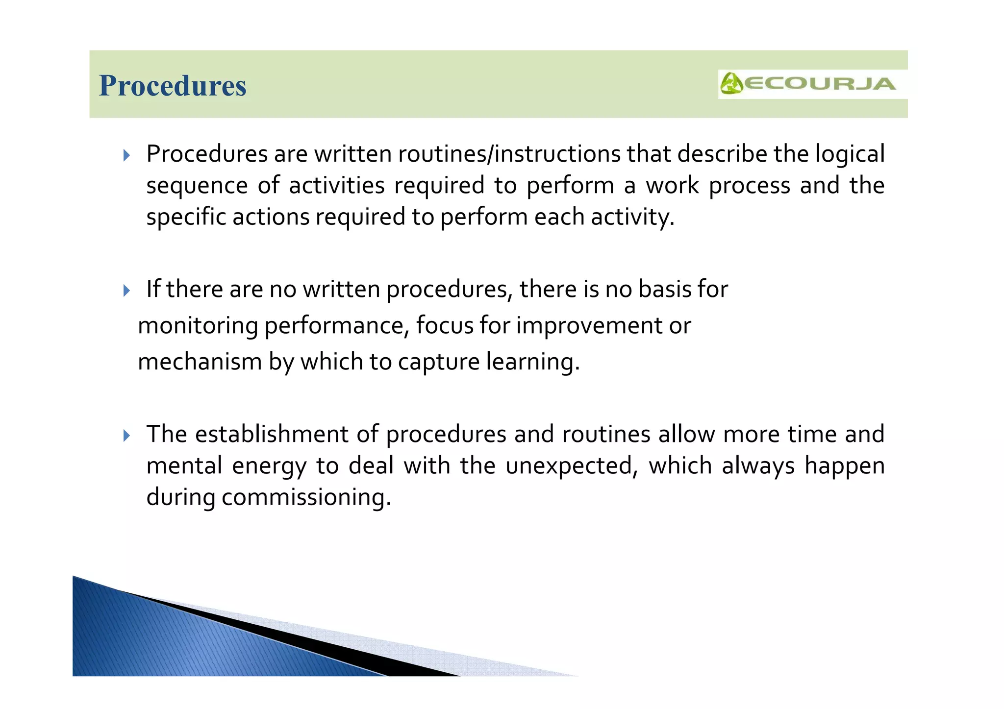 World Class Manufacturing:Plant Start Up and Commissioning Procedure | PDF