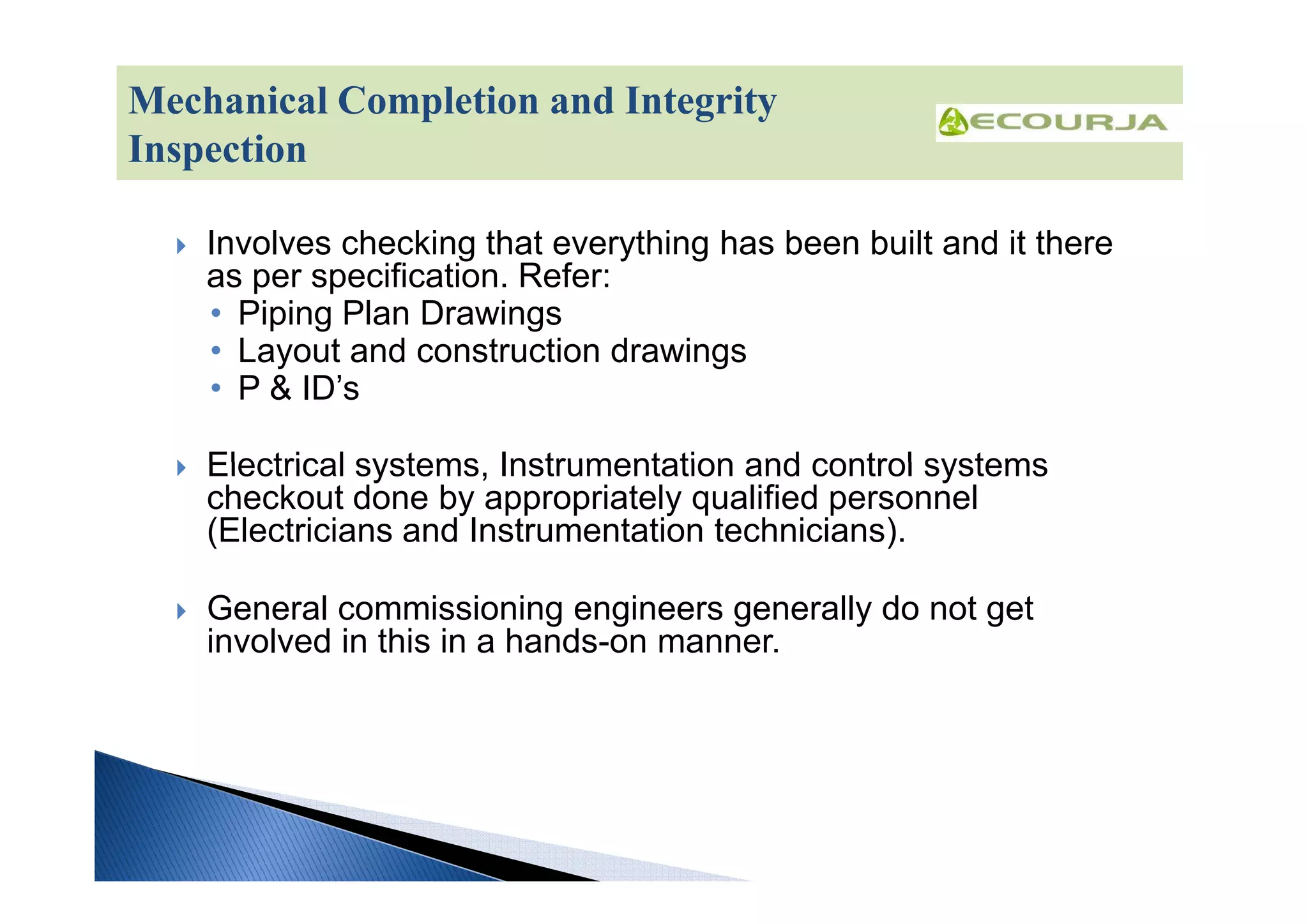 World Class Manufacturing:Plant Start Up and Commissioning Procedure | PDF