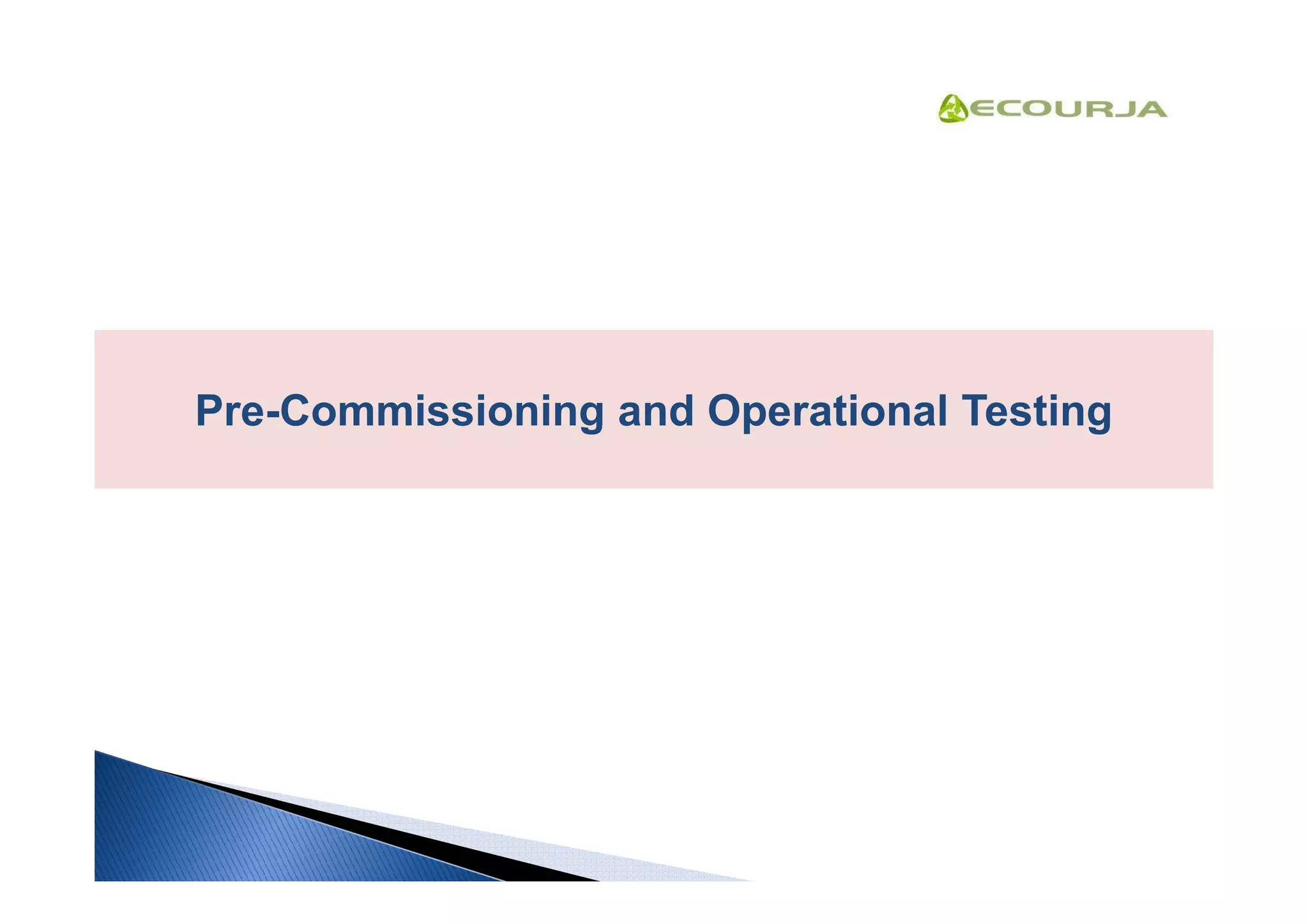 World Class Manufacturing:Plant Start Up and Commissioning Procedure | PDF