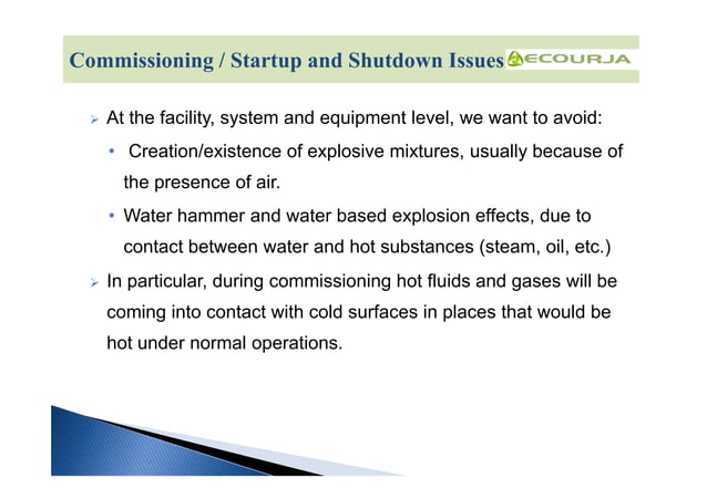 World Class Manufacturing:Plant Start Up and Commissioning Procedure ...