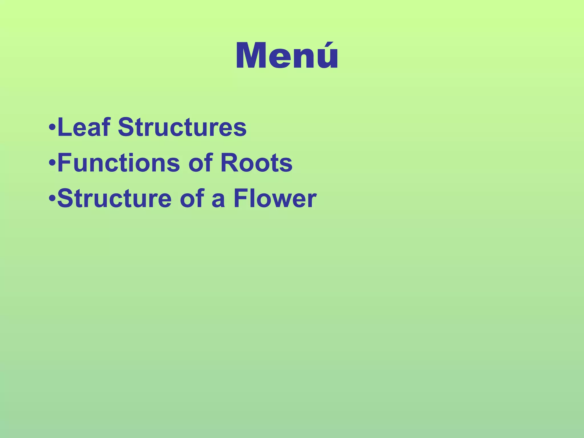 Plant structure adaptations and responses | PPT