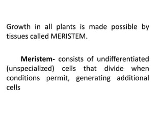 Plant structure, growth, and reproduction by Campbell Biology 7th ...
