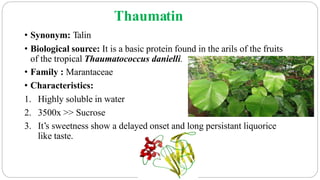 Plant sweetners by pooja | PPTX