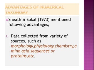 Numerical Taxonomy | PPTX