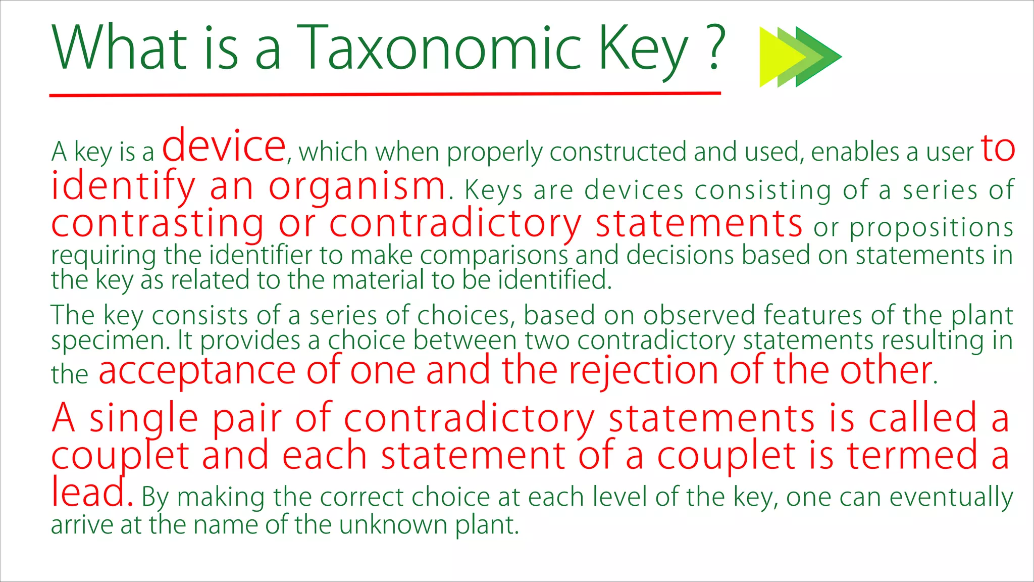 Plant taxonomic keys - Botany | PDF