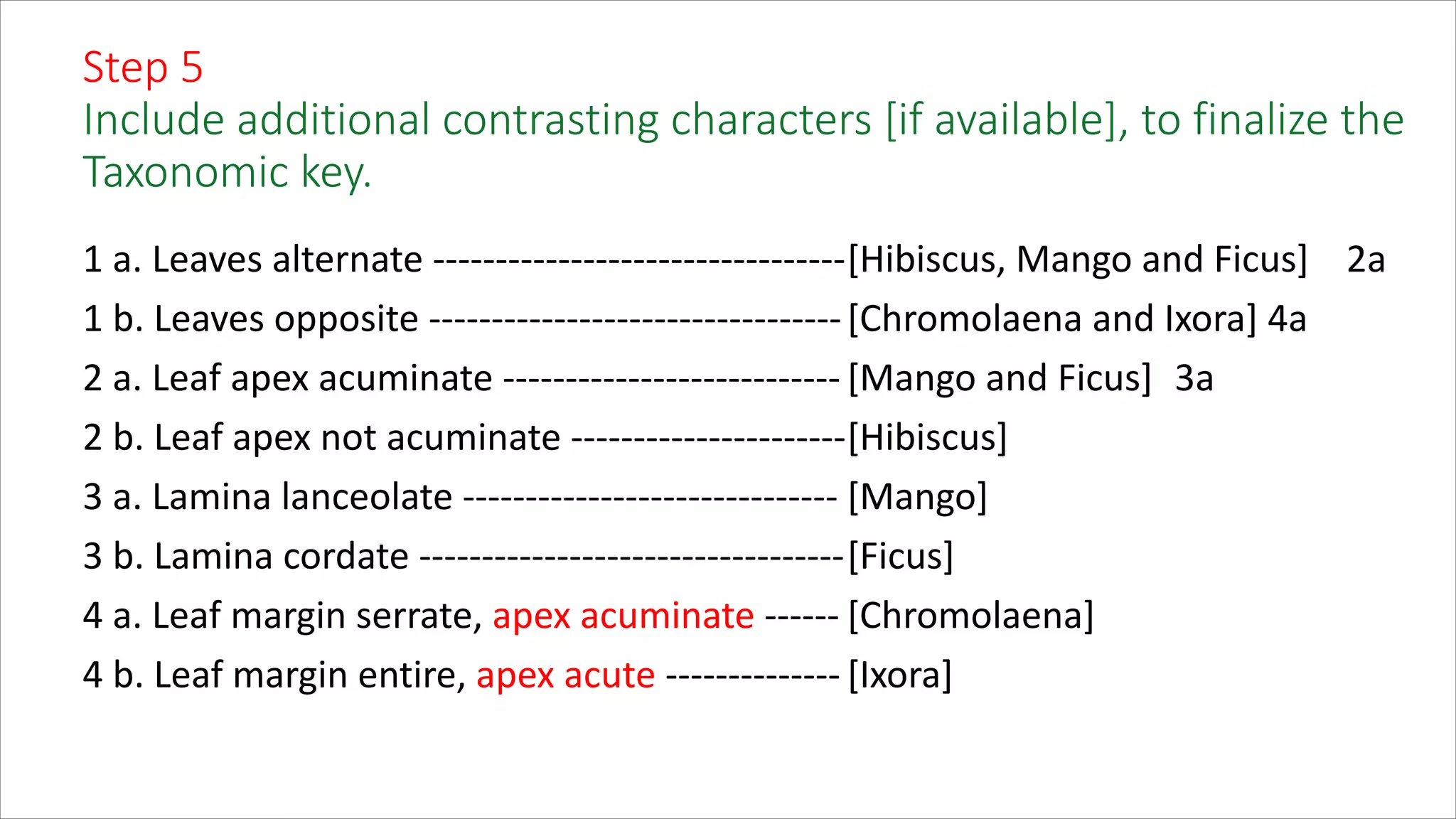 Plant taxonomic keys - Botany | PDF