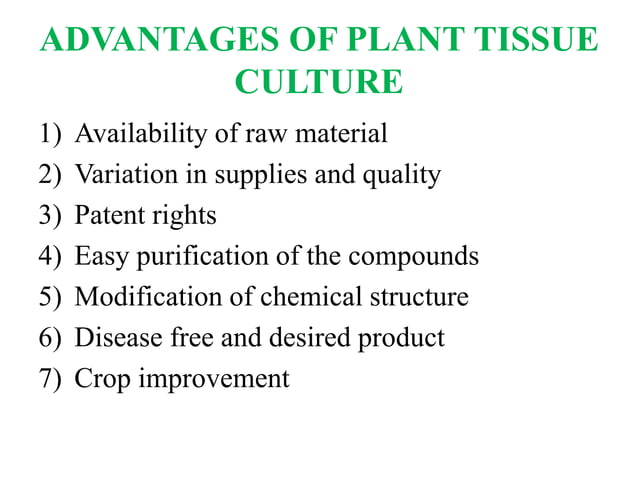 Plant tissue culture | PPTX | Agriculture | Industries