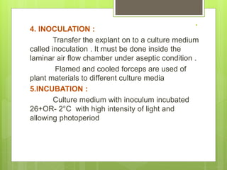 Plant tissue culture | PPTX
