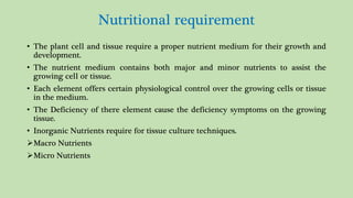 Plant tissue culture | PPTX