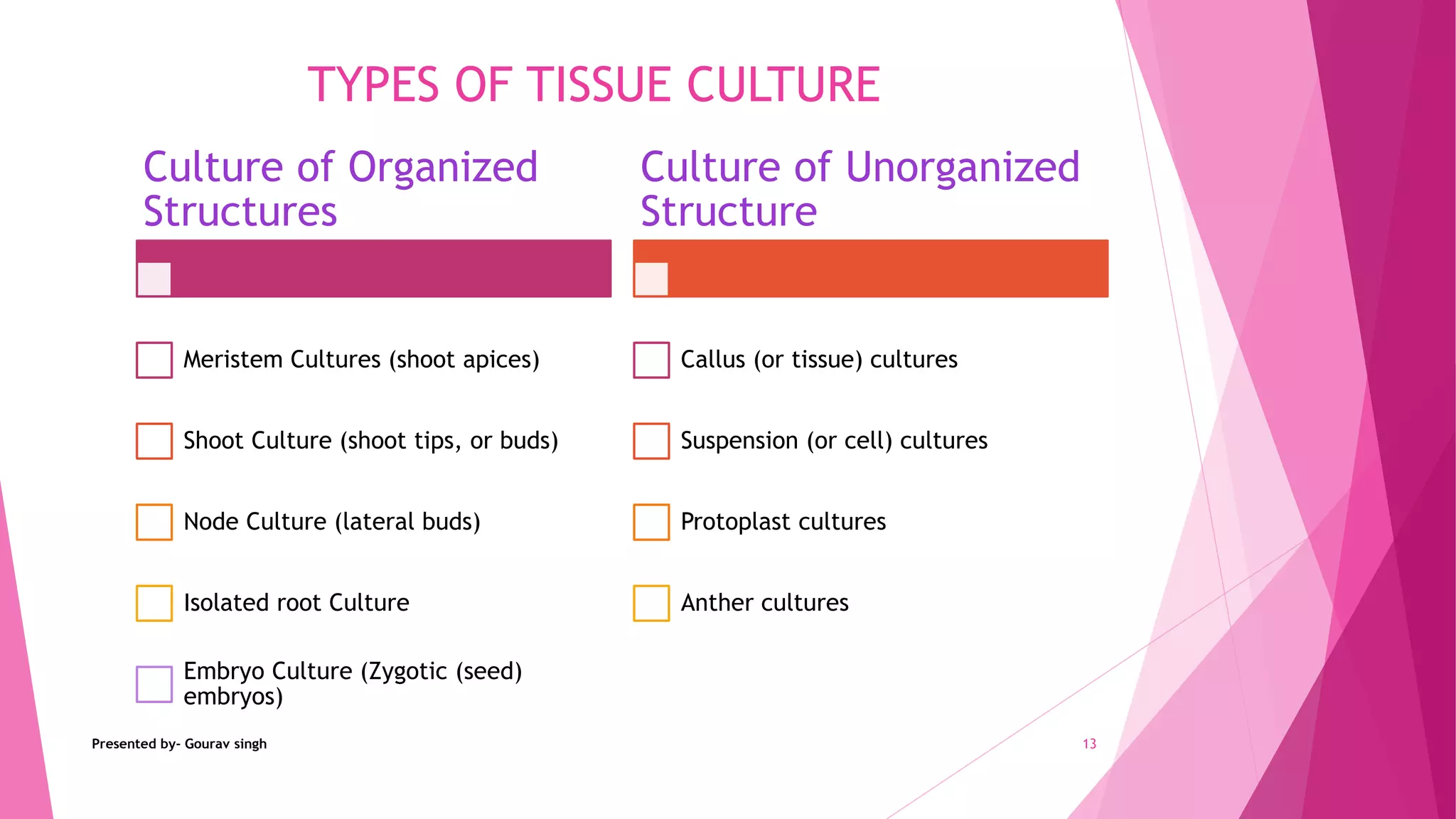 Plant tissue culture | PPTX
