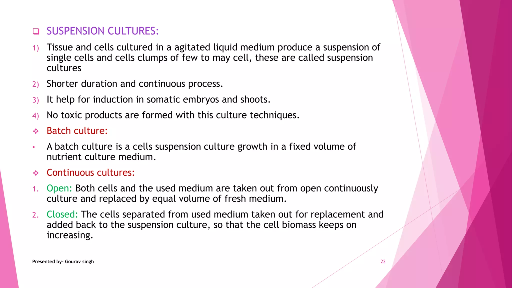 Plant tissue culture | PPTX