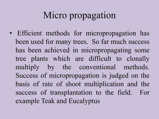 Plant tissue culture application | PPT