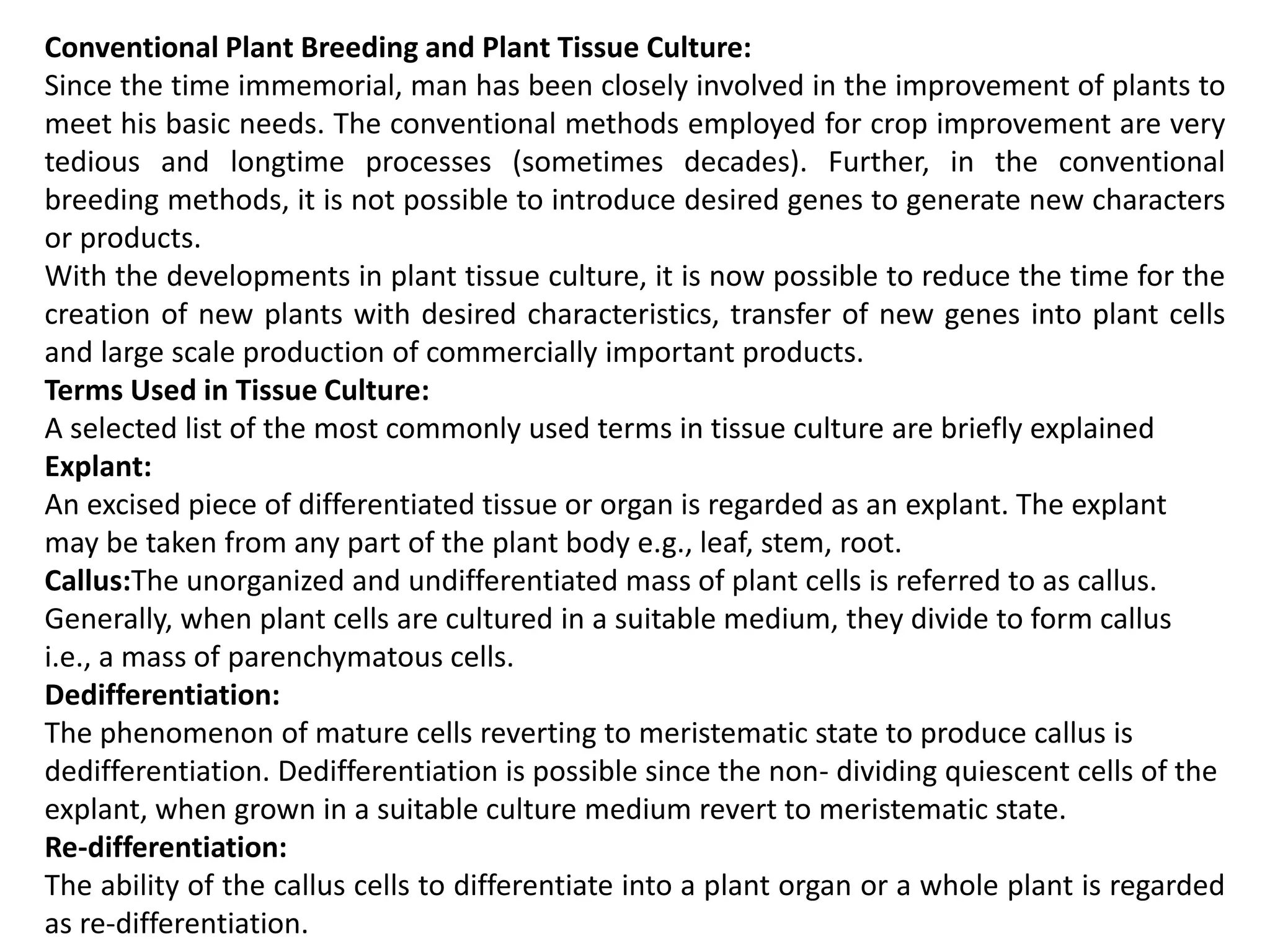 Plant tissue culture general introduction | PPTX