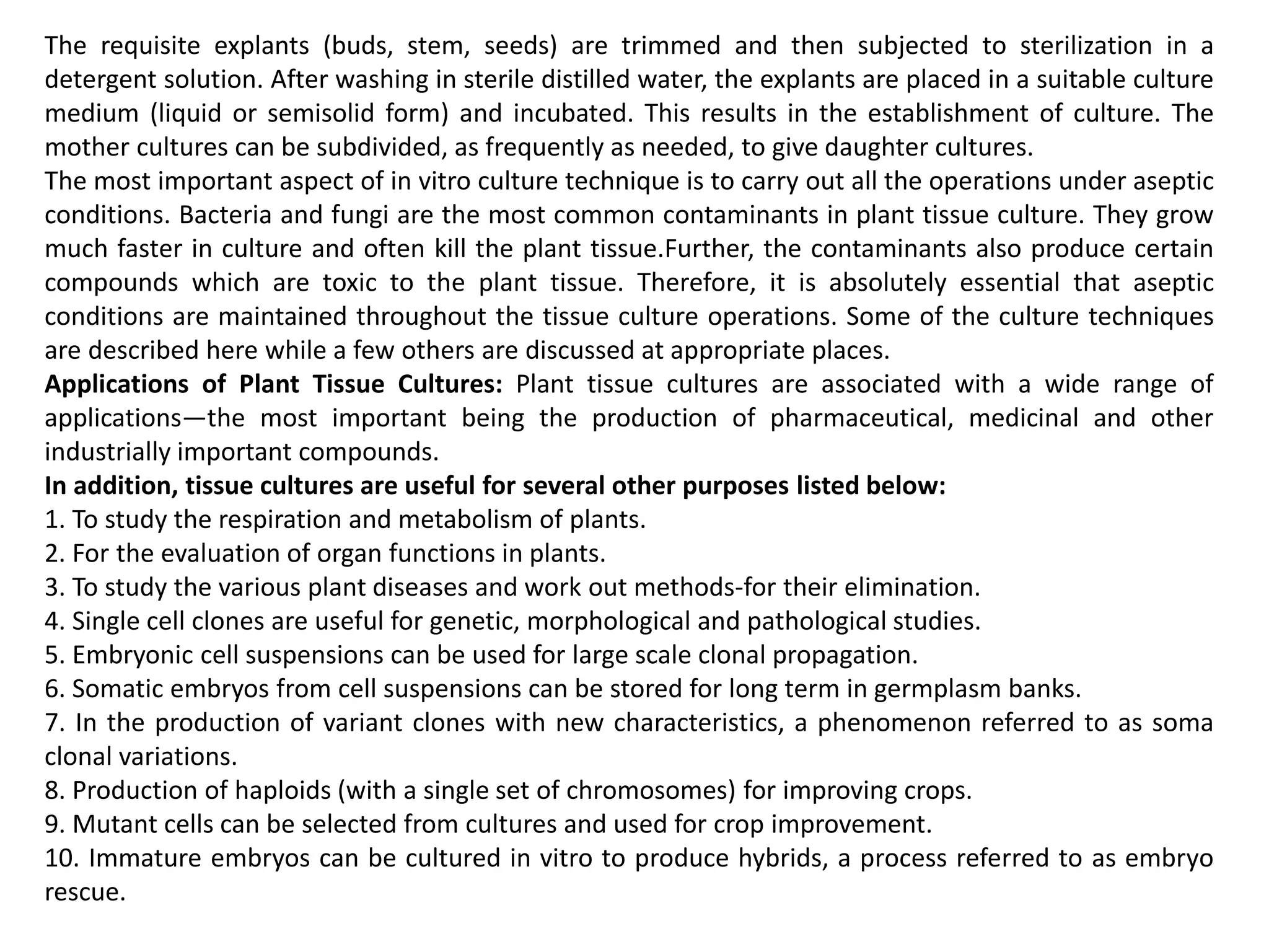 Plant tissue culture general introduction | PPTX