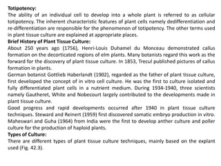 Plant tissue culture general introduction | PPTX
