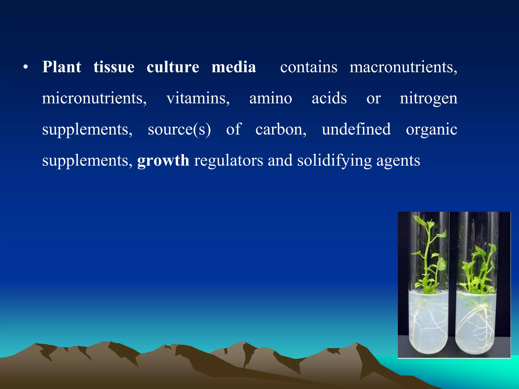 Plant tissue culture media | PPT