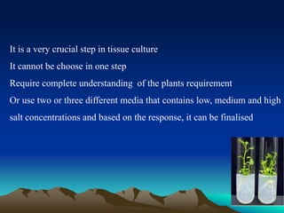Plant tissue culture media | PPT