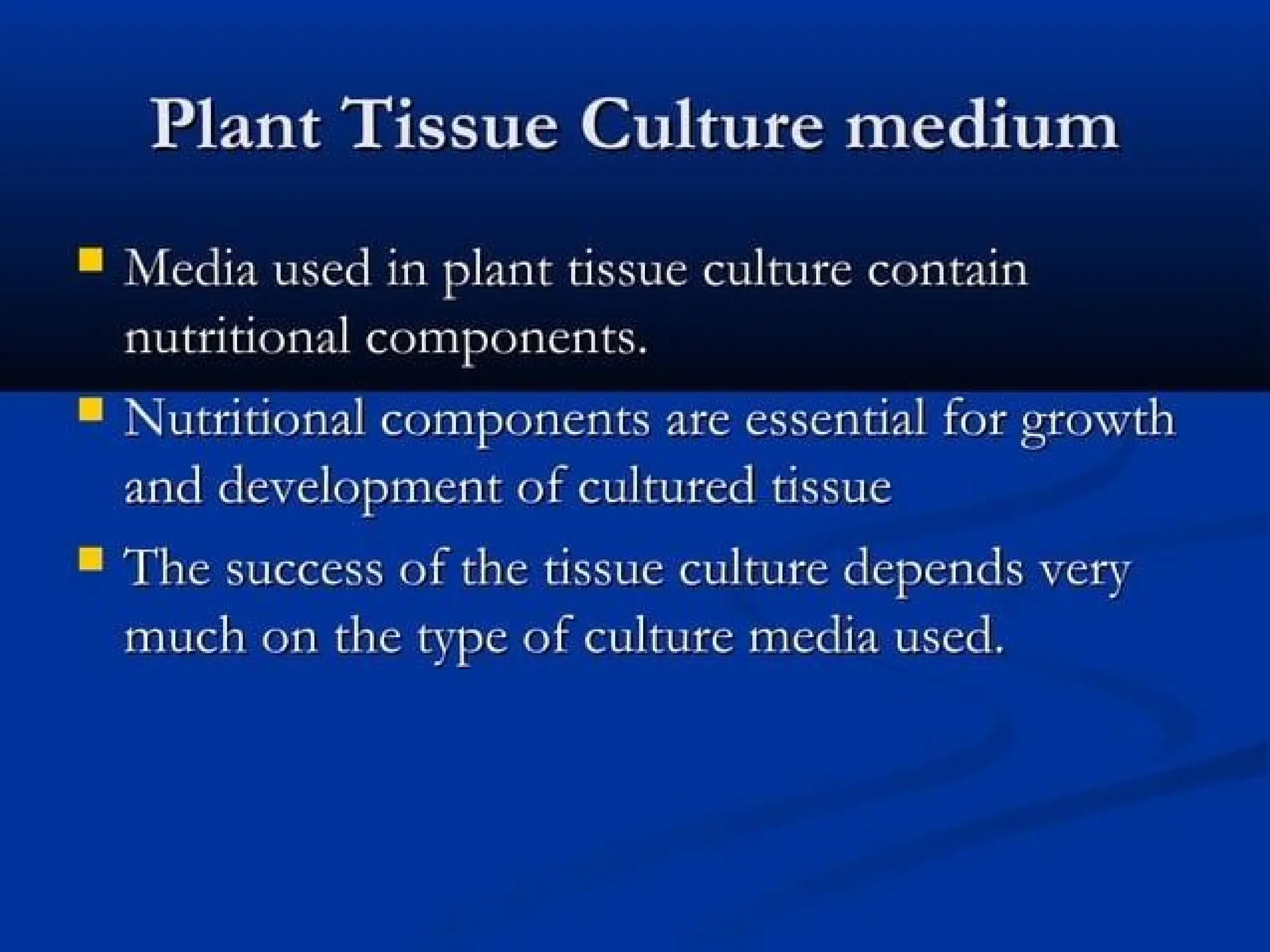 Plant Tissue Culture Media.pptx - Plant Biotechnology | PPTX
