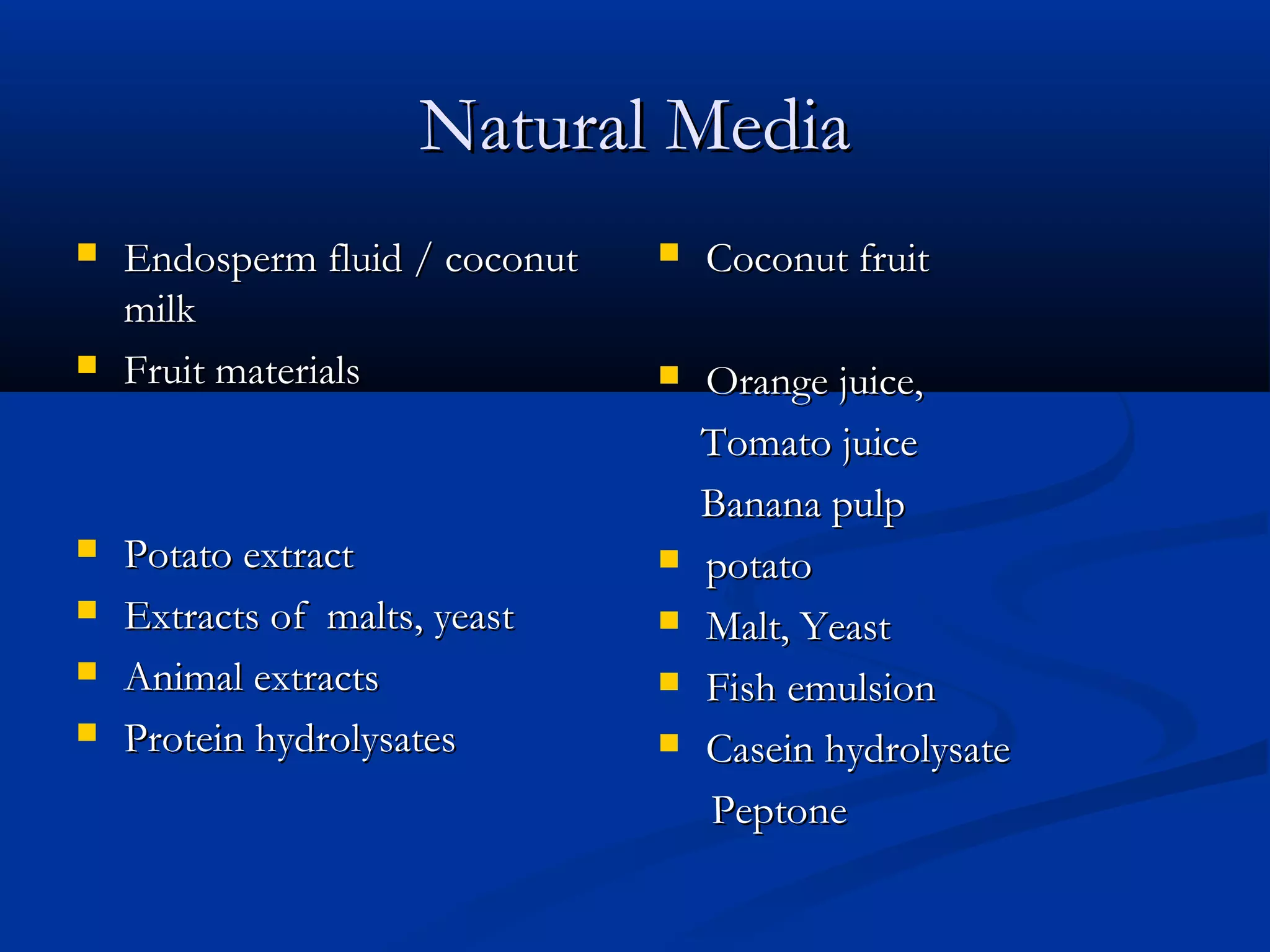 Plant tissue culture medium | PPT