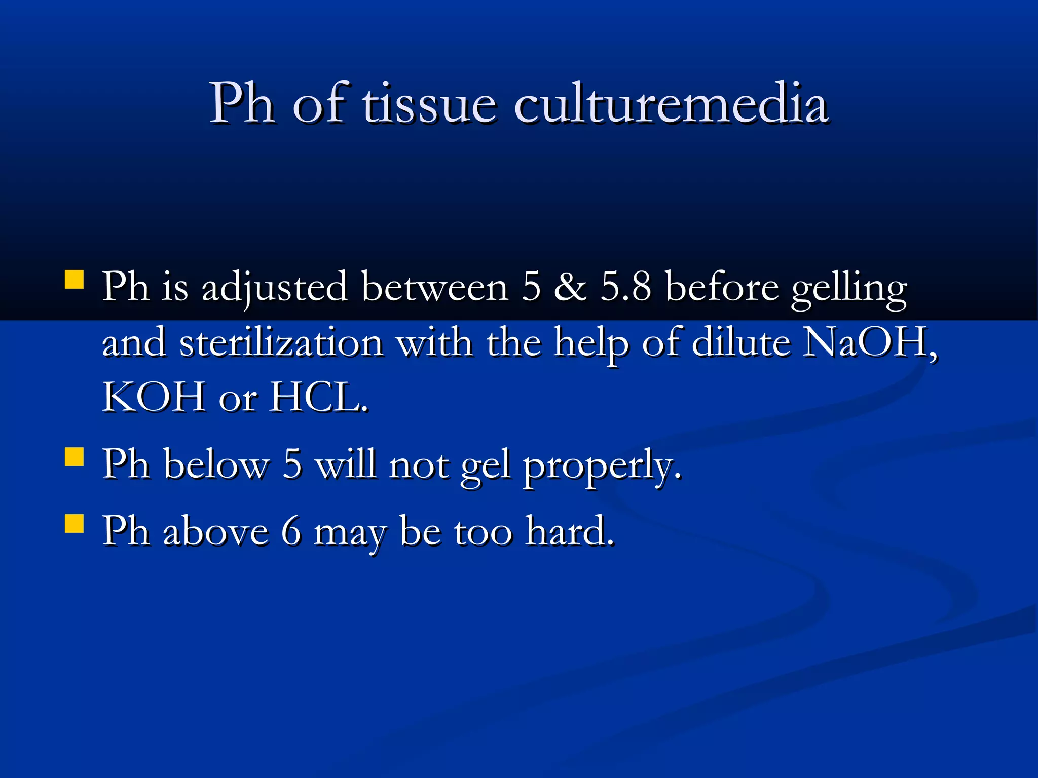 Plant tissue culture medium | PPT