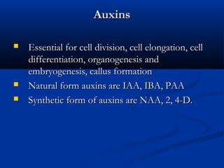 Plant tissue culture medium | PPT