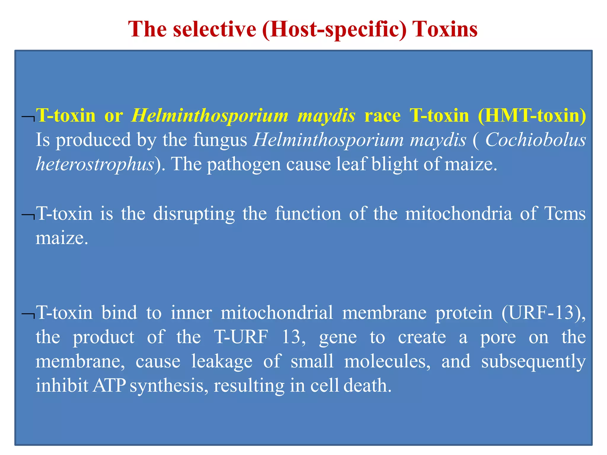 Role of Plant toxin | PPTX