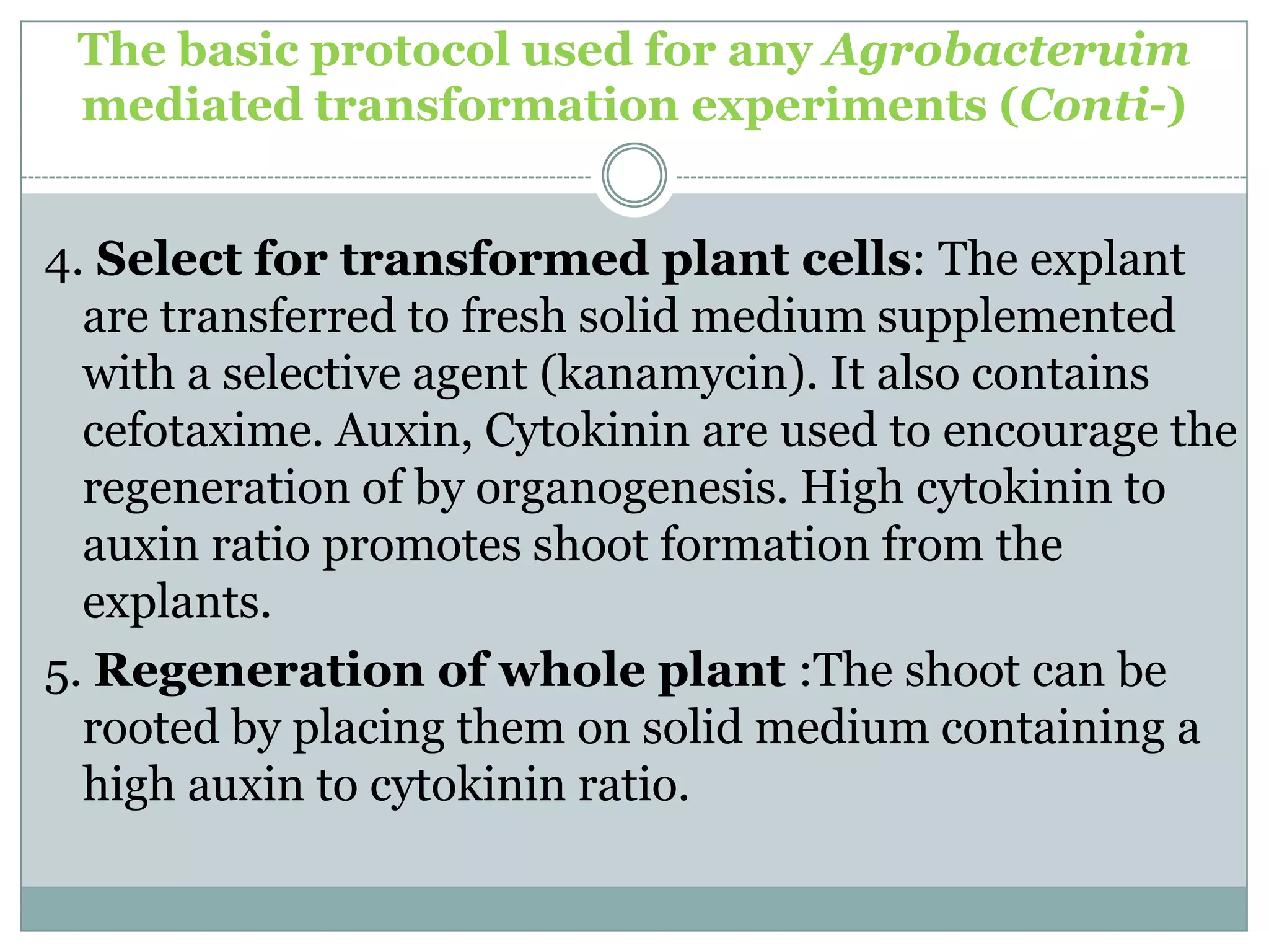 Plant transformation methods | PPTX