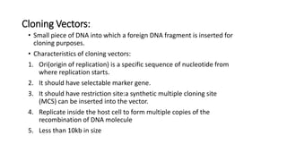 PLANT TRANSFORMATIVE VECTORS.pptx | Biological Sciences | Science