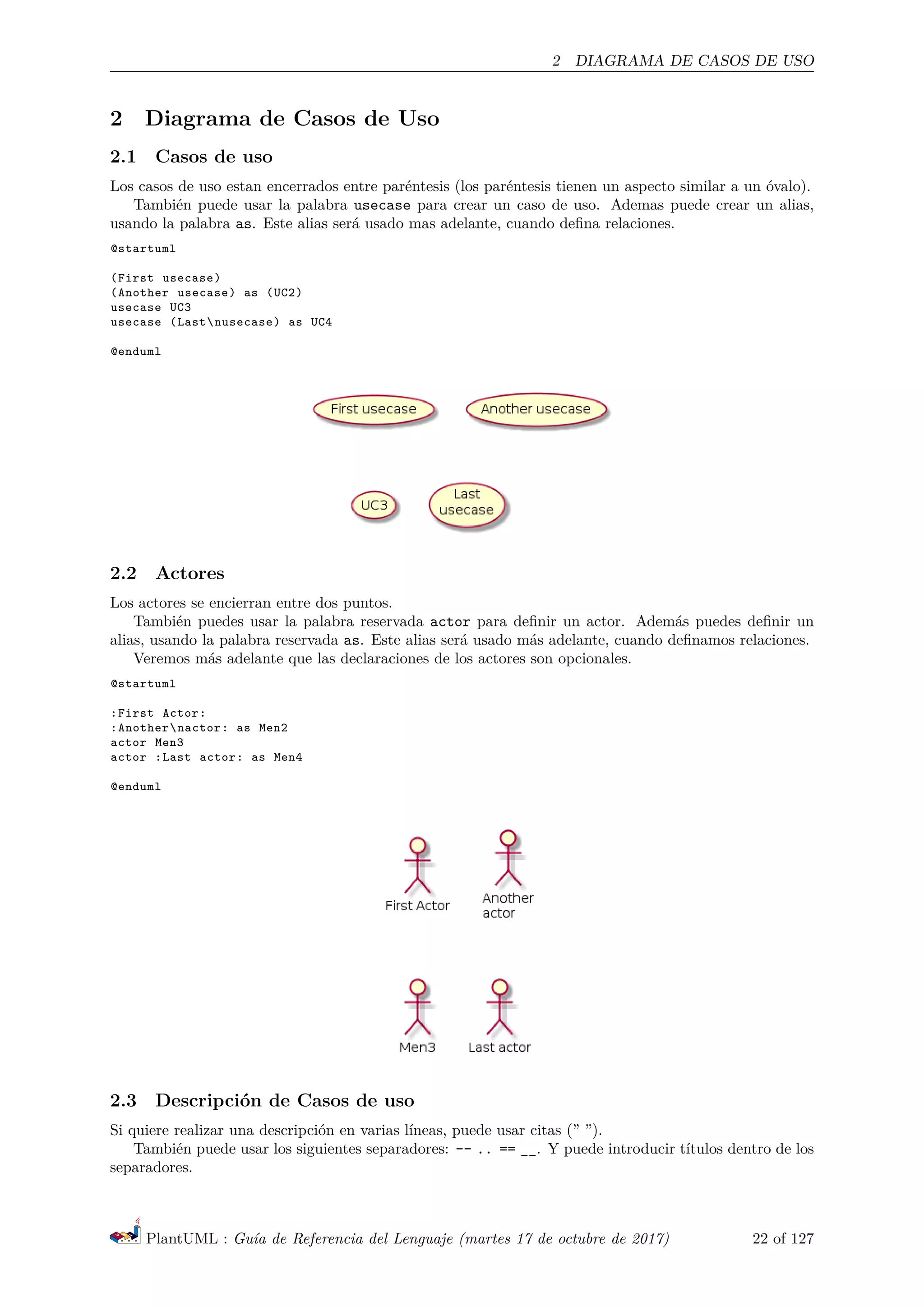 Plant uml language_reference_guide_es | PDF