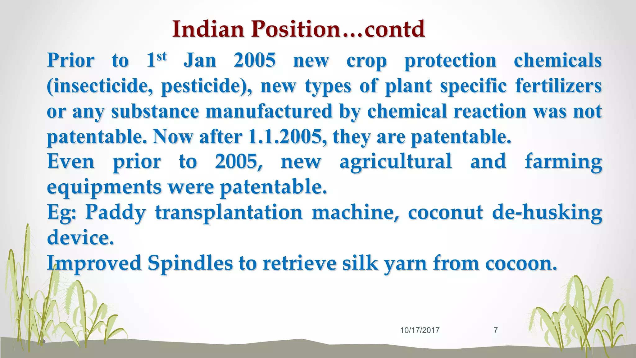 Plant varieties protection global and national trends 2017 | PPT