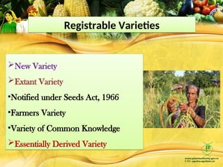 PLANT VARIETY and wto introduction to law | PPT
