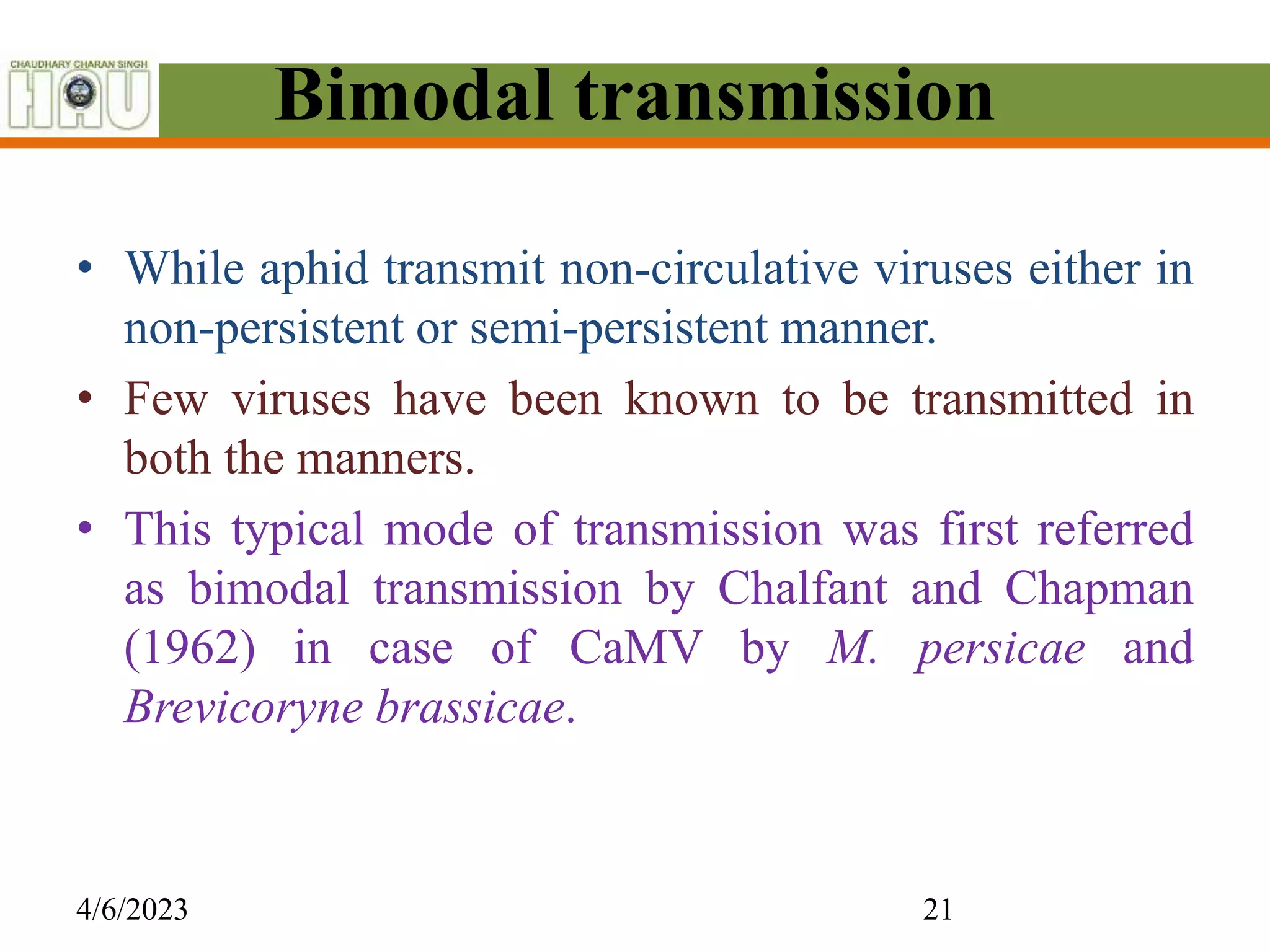 Plant virus Transmission, M. Rafi.pptx