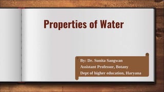 properties of water | PPT