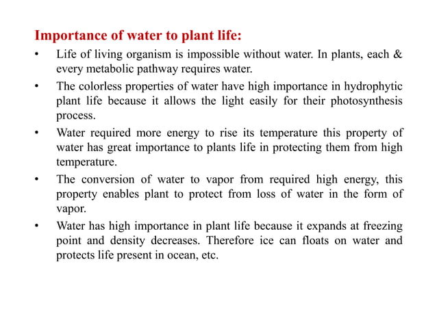 Plant water relation | PPT