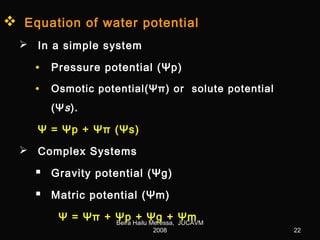 Plant water relations | PPT