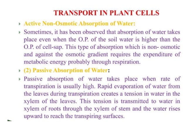 plant water relation, transpiration, root pressure and transpirational ...