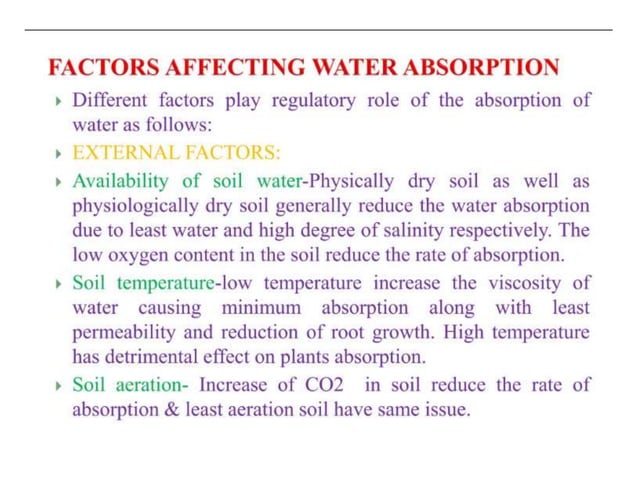 plant water relation, transpiration, root pressure and transpirational ...