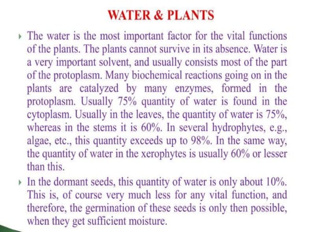 plant water relation, transpiration, root pressure and transpirational ...