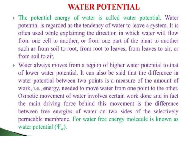 plant water relation, transpiration, root pressure and transpirational ...