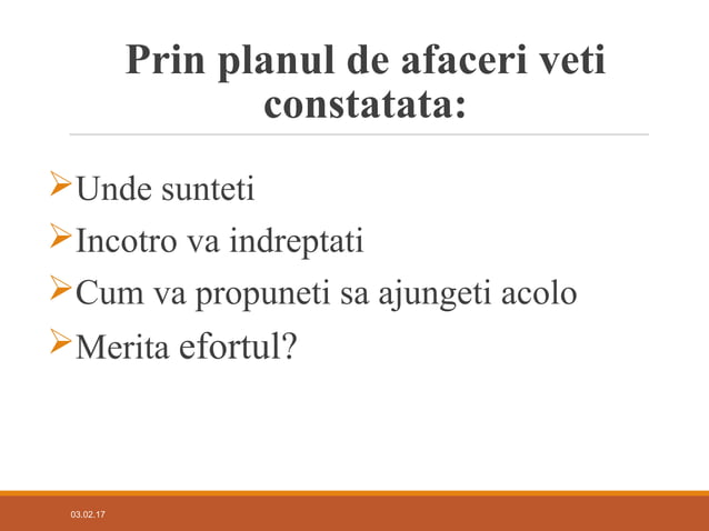 Planul de afaceri | PPT