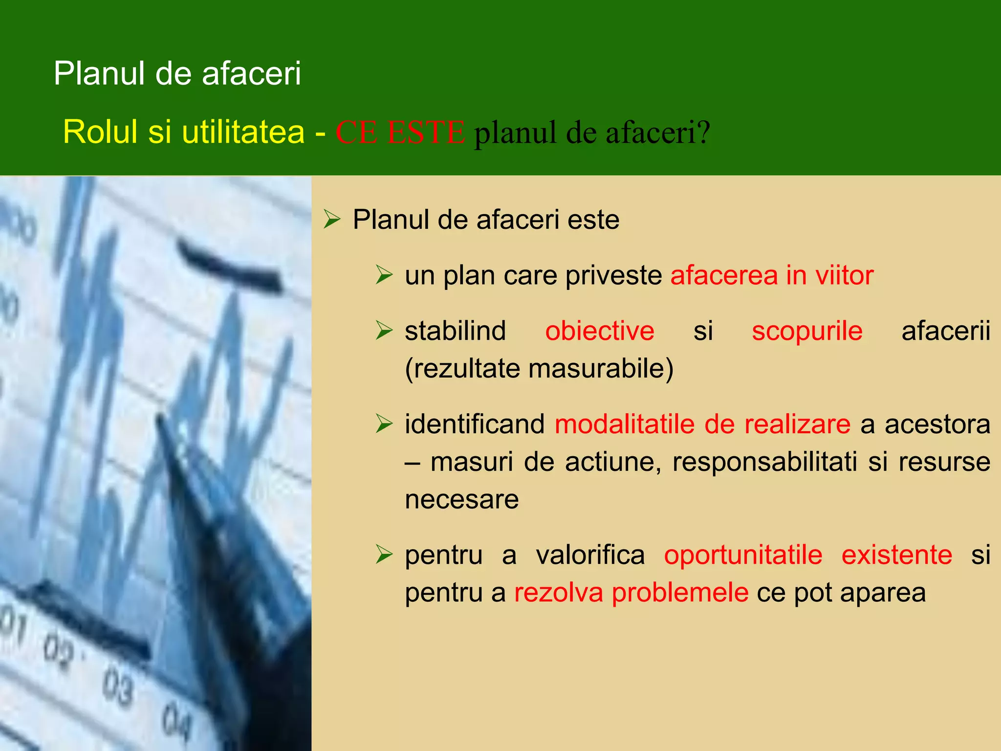 Planul de afaceri | PPT