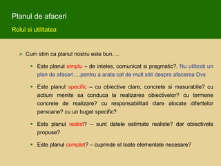 Planul de afaceri | PPT