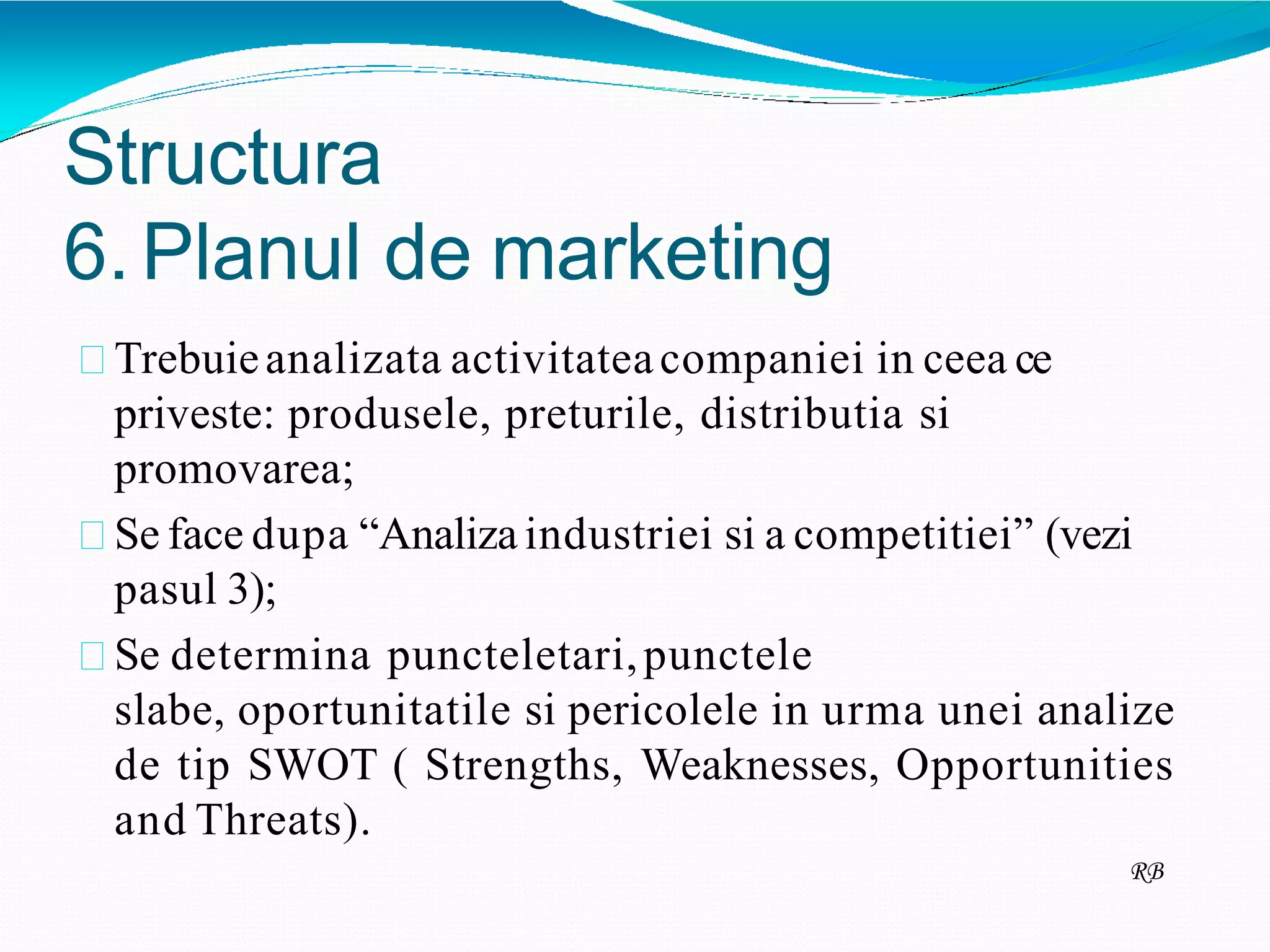 Planul de afaceri | PPTX