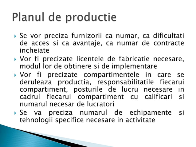 Planul de afaceri | PPTX