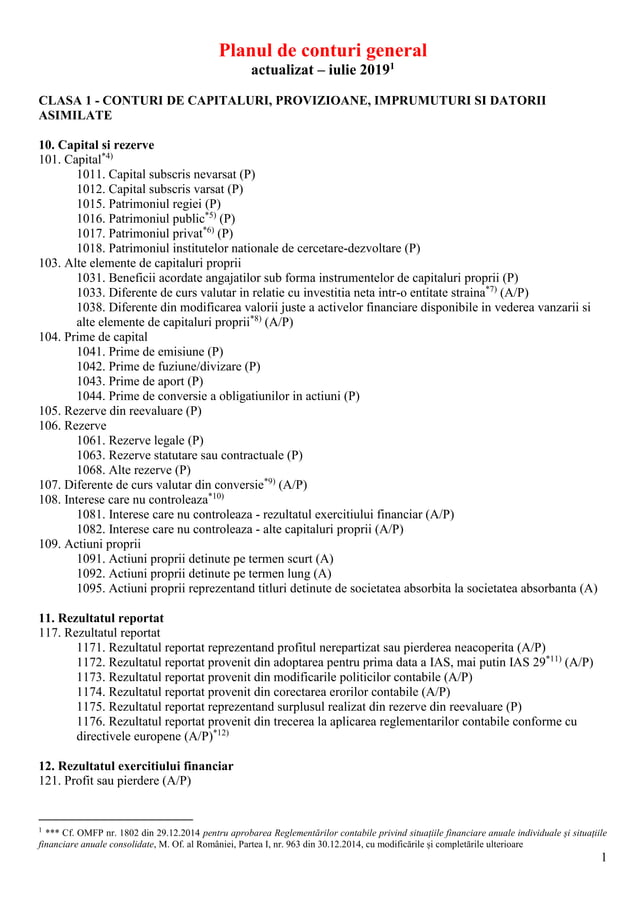 Planul de conturi_general (1) | PDF